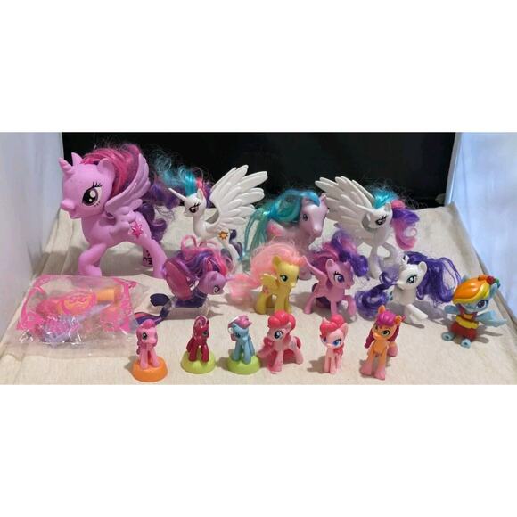Toys | My Little Pony Lot 16 Figures Mini Figures 2102018 Talking ...
